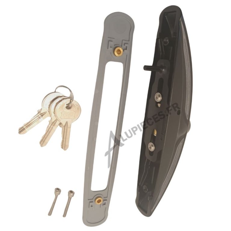 Technal GBI external handle with key - Alupièces.fr